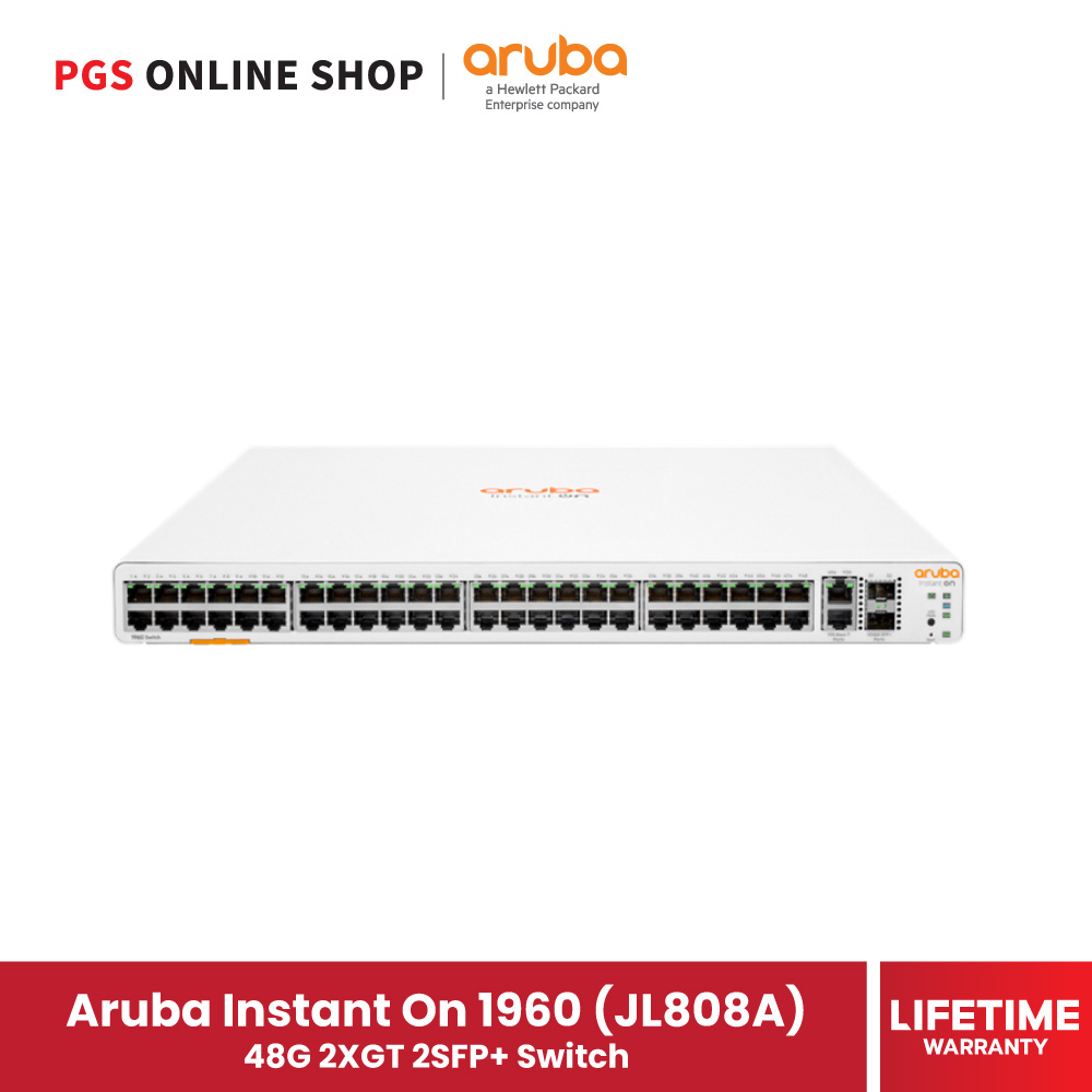 Aruba Instant On 1960 (JL808A) 48G 2XGT 2SFP+ Switch (สวิตช์) | Lazada ...