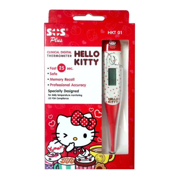 SOS Plus เทอร์โมมิเตอร์ hello kitty HKT 02 (สีชมพู) - SuperHealthee ...