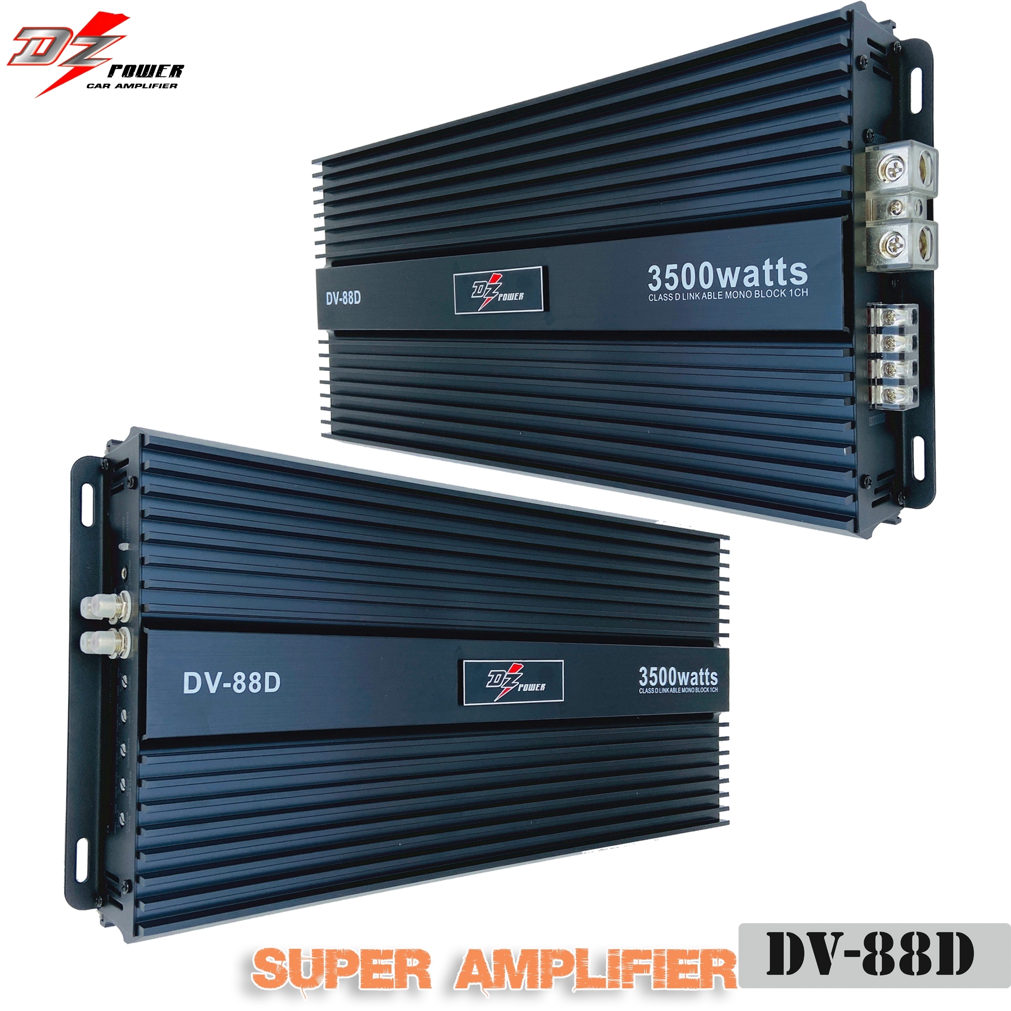 DZ POWER DV-88D แอมป์คลาสดี Amplifier Class-D แอมป์ขยายเสียง ขับเบส ขับซับ 10 12 นิ้ว 1คู่ ...