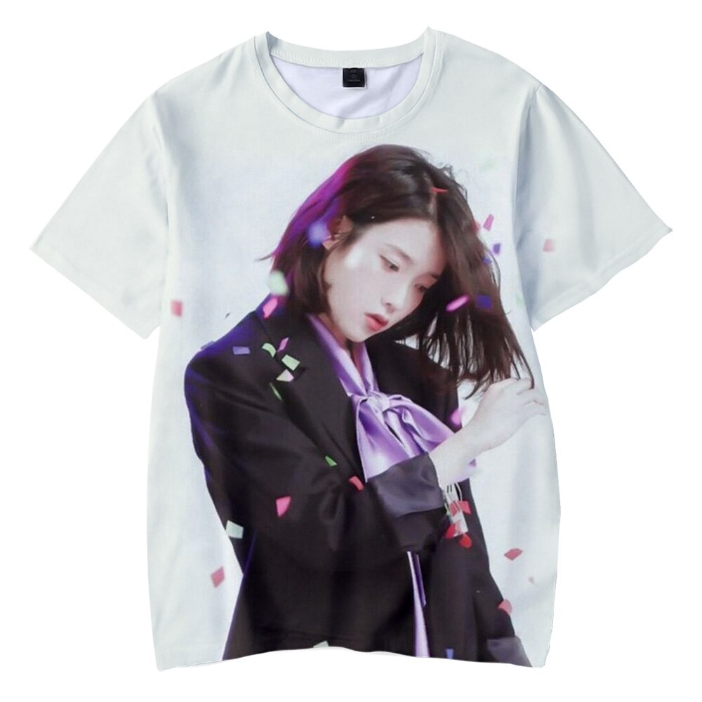 2022 Kpop Singer IU Lee Ji Eun 3D Printed T-shirt Men Women Summer ...