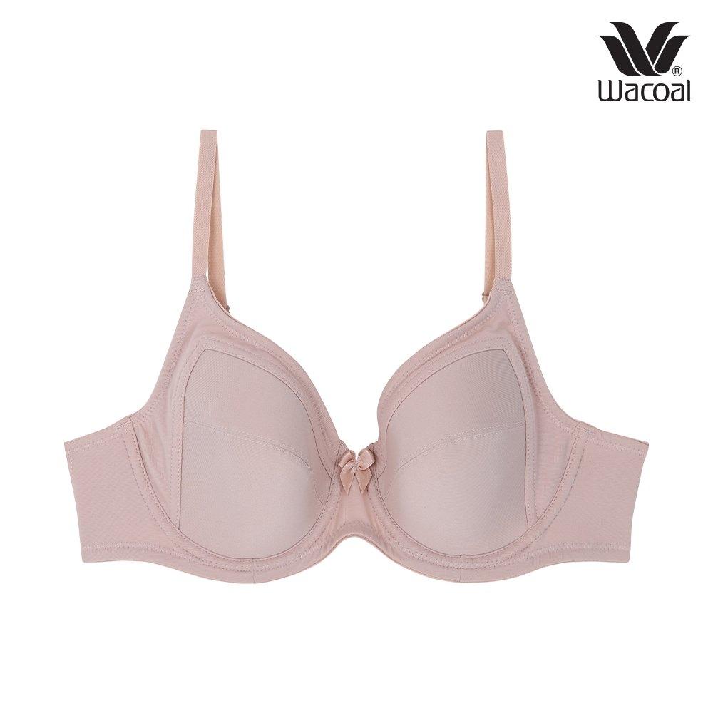ชุดชั้นใน Wacoal Basic Bra รุ่น WB9917 สีดำ (BL) ยกทรง 4/5 cup มีโครง เสริมฟองน้ำบาง เต้าเรียบ 3 ...