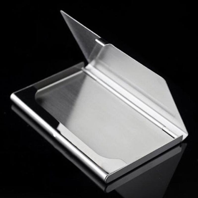 Stainless Steel Business Card Holder Wallet ID Credit Card Holder Case ...