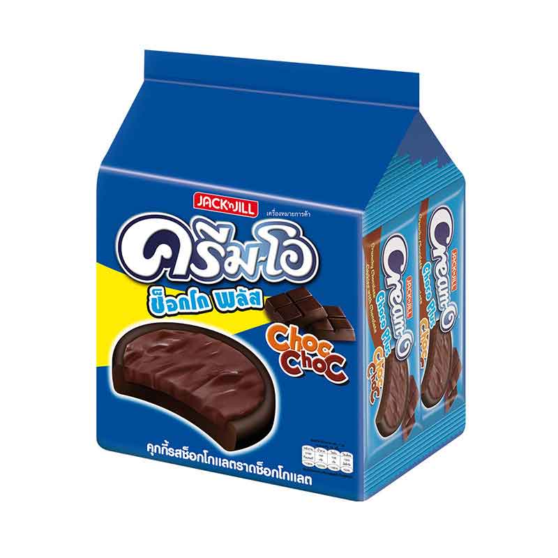 พร้อมส่ง ครีมโอ ช็อกโก พลัส คุกกี้รสช็อกโกแลต ราดช็อกโกแลต 18 กรัม แพ็ค ...