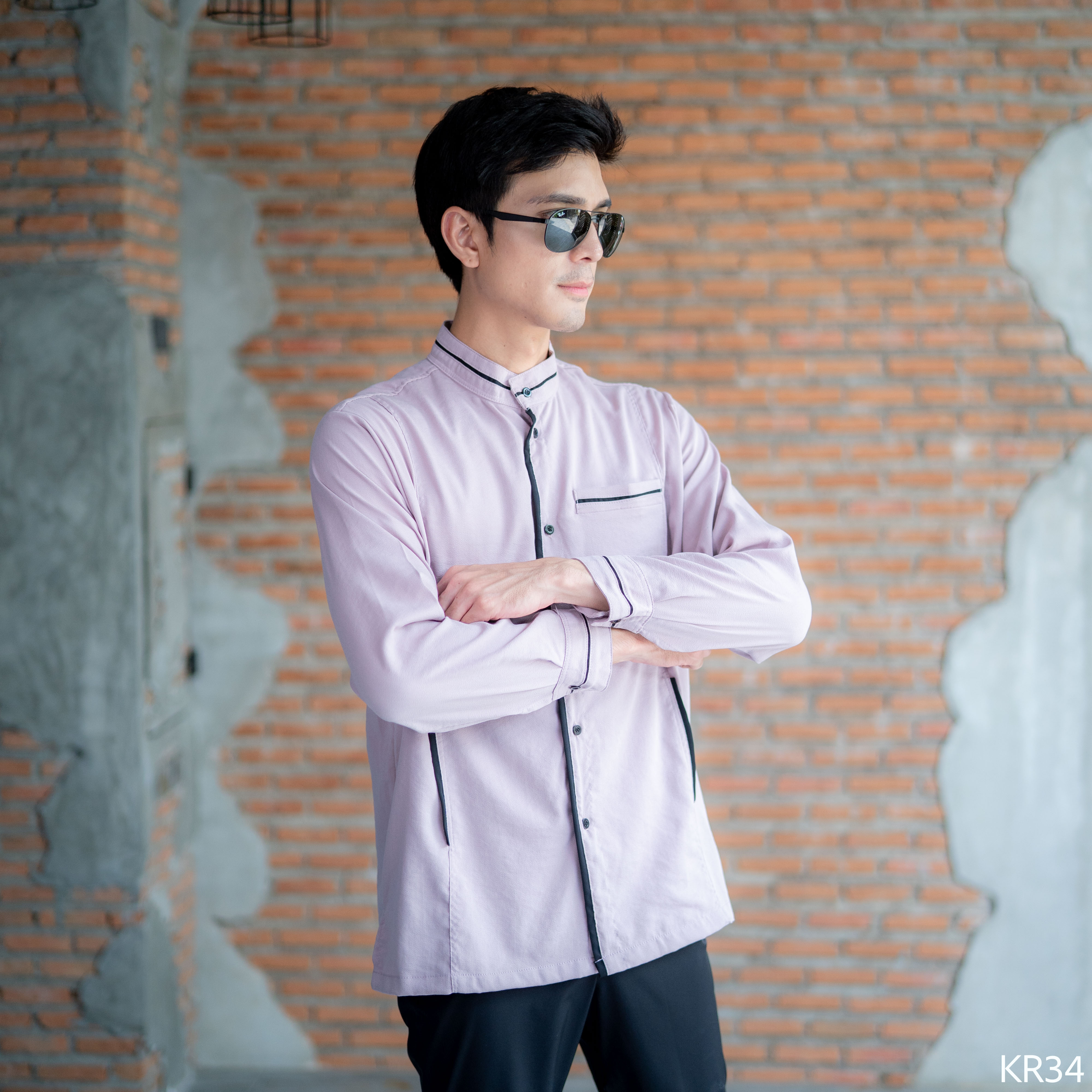 เสื้อแขนยาวคอกลม ใส่ทำงาน ผ้าบาง เหมาะกับพี่ๆงานช่าง ใส่แล้วไม่ร้อน Freesize อก 44 นิ้ว ...