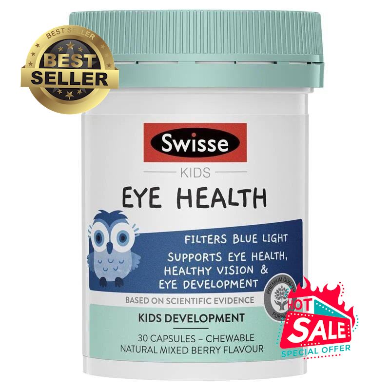 สินค้าขายดี !! Swisse Kids Eye Health 30 Capsules บำรุงสายตาสำหรับเด็ก ...