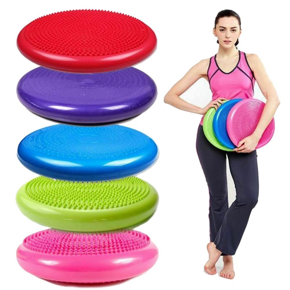 【Ready】 33cm Yoga Gym Inflatable Stability Wobble Balance Massage Pad ...
