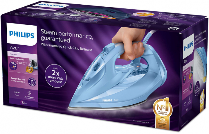 PHILIPS Azur เตารีดไอน้ำ (ระบบ Quick Calc Release แผ่นความร้อน ...