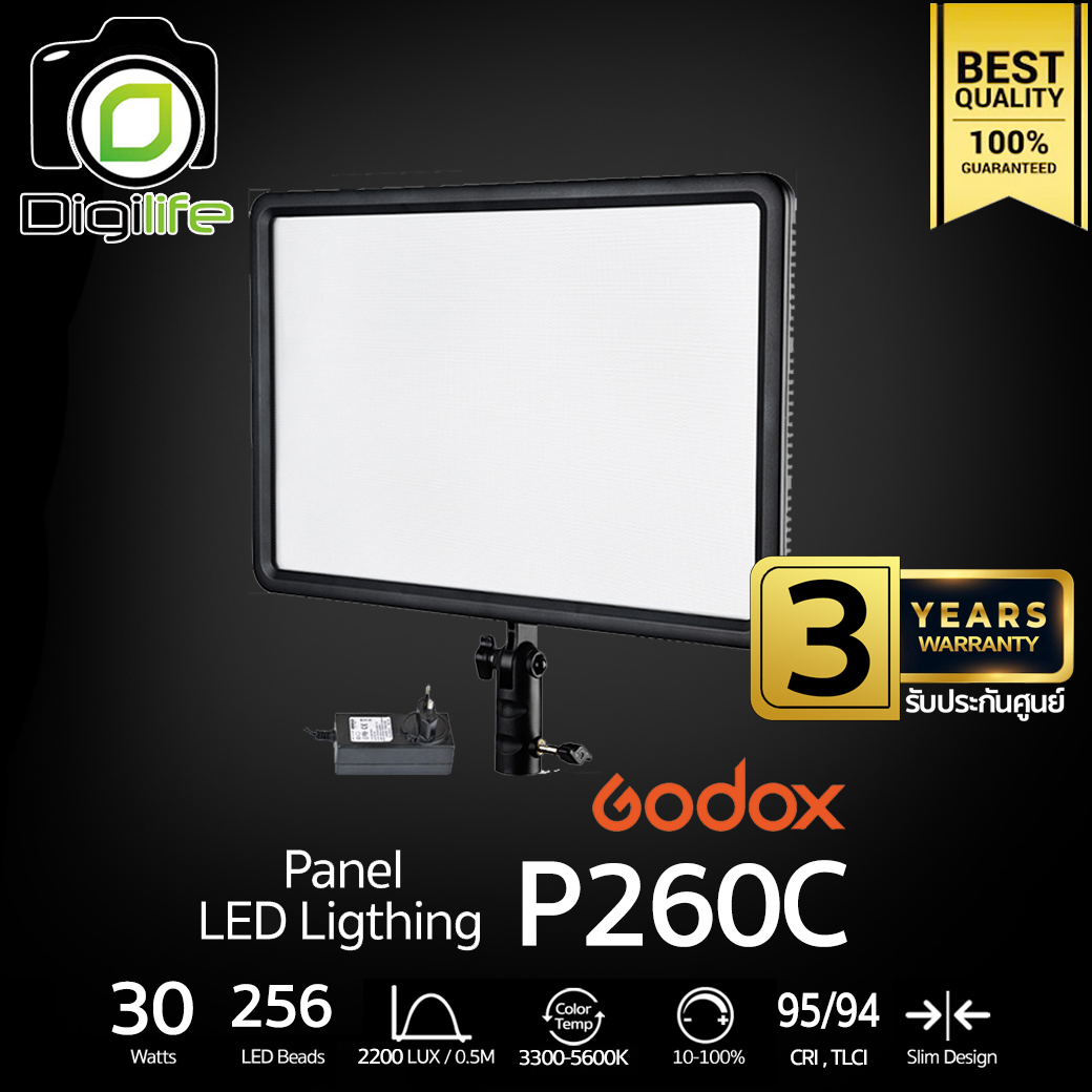 Godox LED P260C 30W 3300-5600K - รับประกันศูนย์ GodoxThailand 3ปี ( P260 C ) - Digilife Thailand ...