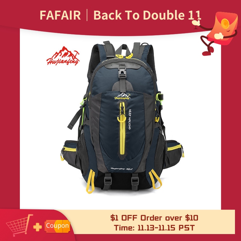 Waterproof Climbing Backpack Rucksack 40L Outdoor Sports Bag Travel ...