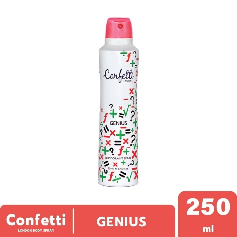 Confetti London Body Spray - GENIUS 250ml / คอนเฟตติ ลอนดอน บอดี้ ...
