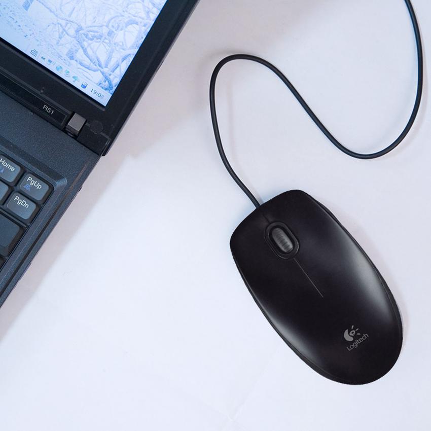 Logitech Mouse USB เมาส์คอมพิวเตอร์ทั่วไป รุ่น LG-M100r (Black ...