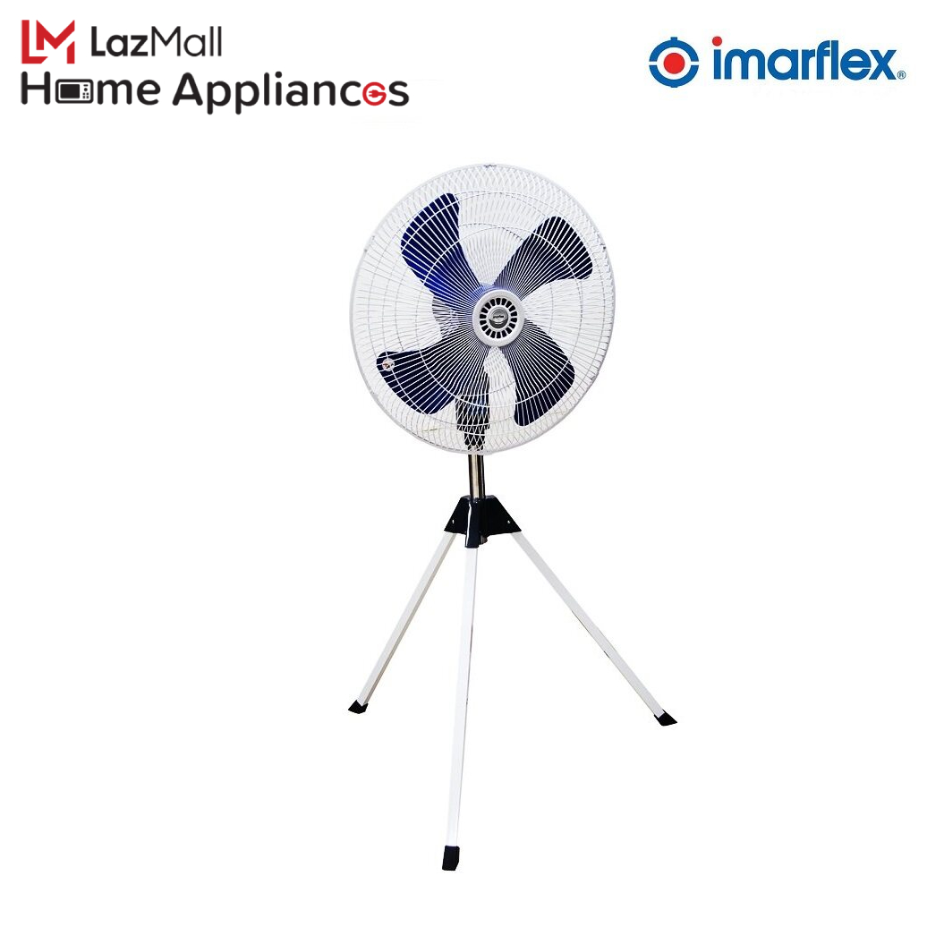 IMARFLEX พัดลมอุตสาหกรรมตั้งโต๊ะ รุ่น IF-444 สีเทา ขนาด 18 นิ้ว 3 ใบพัด ...