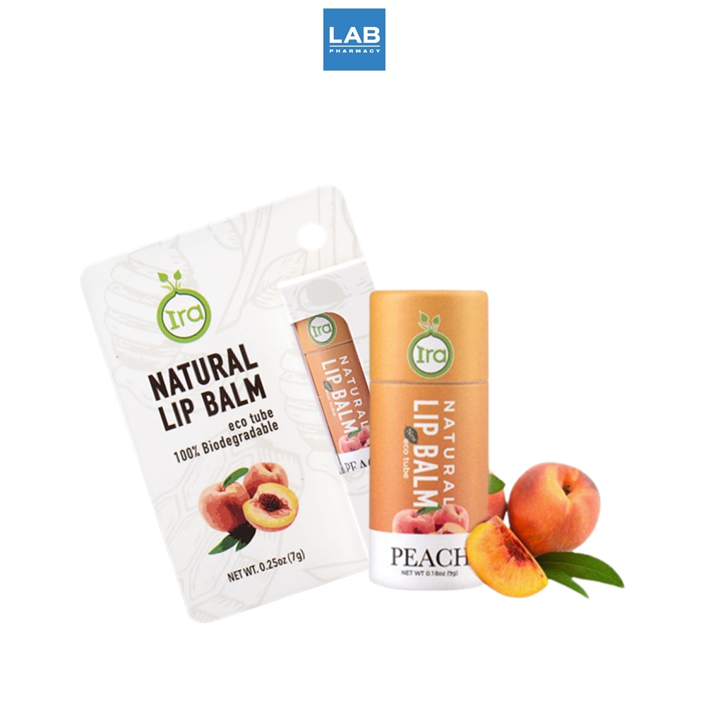 IRA Natural Lip Balm Eco Tube Peach 7g. - ลิปบาล์ม ให้ความชุ่มชื้น ...