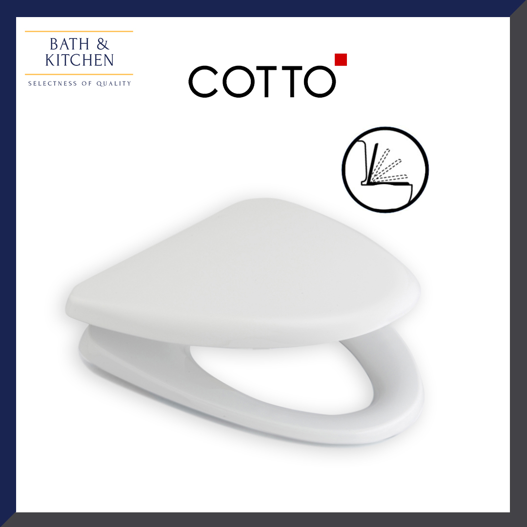 COTTO ฝารองนั่งชักโครก เปิด-ปิดแบบกันกระแทก รุ่น C9161 สีขาว ฝาชักโครก ...