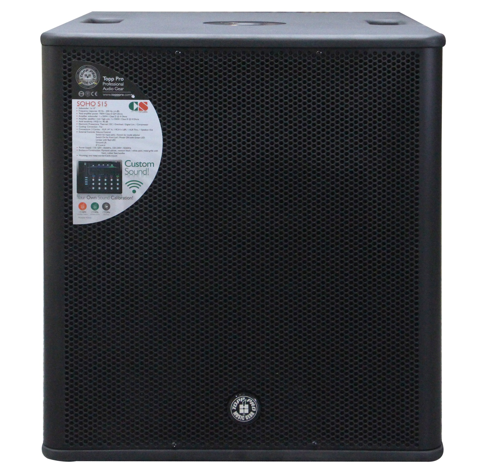 ตู้ลำโพง Sub 15" Active SOHO S15 PLUS 350W+350W TOPP PRO | Lazada.co.th