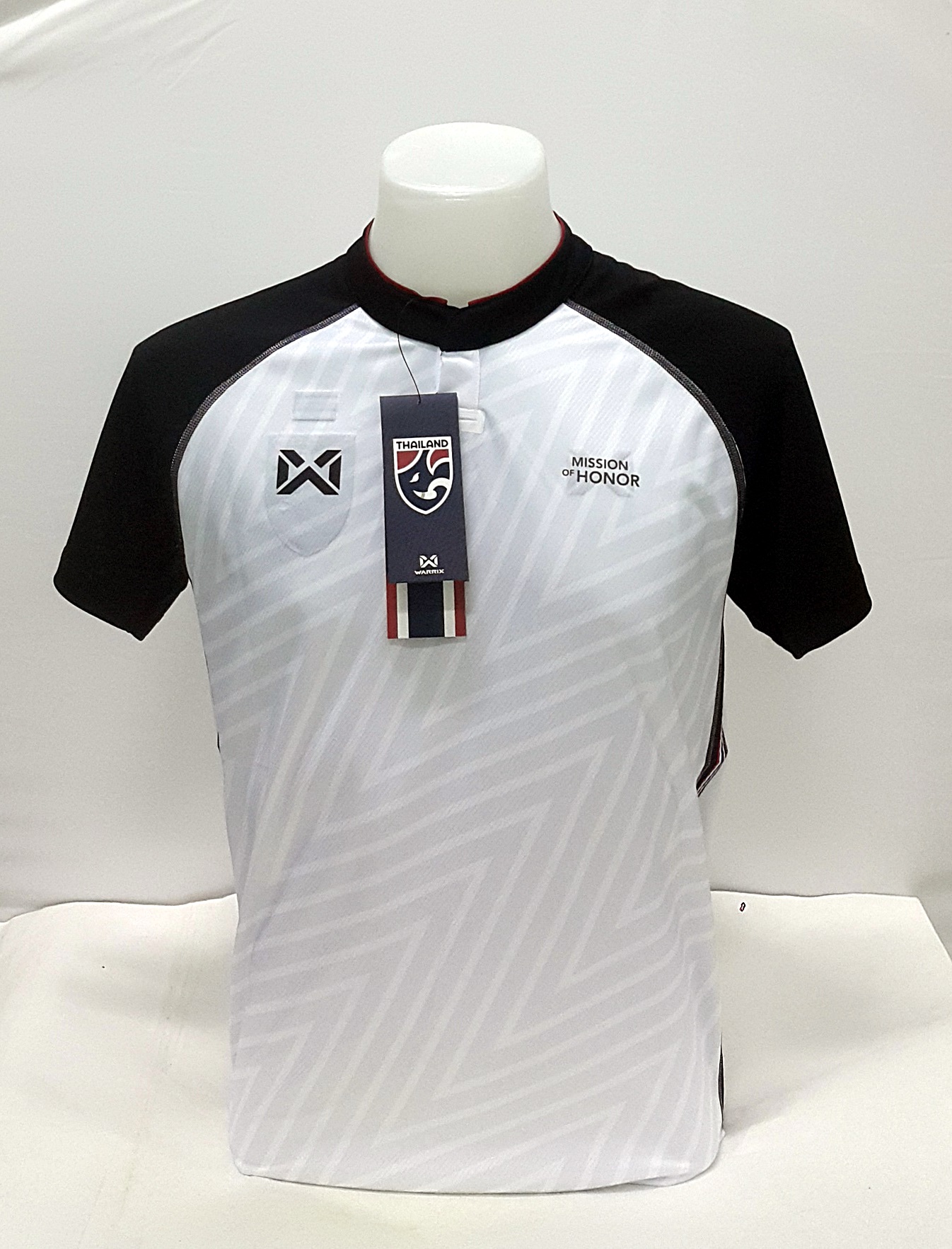 WARRIX เสื้อPOLOแบดมินตันพิมพ์ลาย WA-1608 - MixASale
