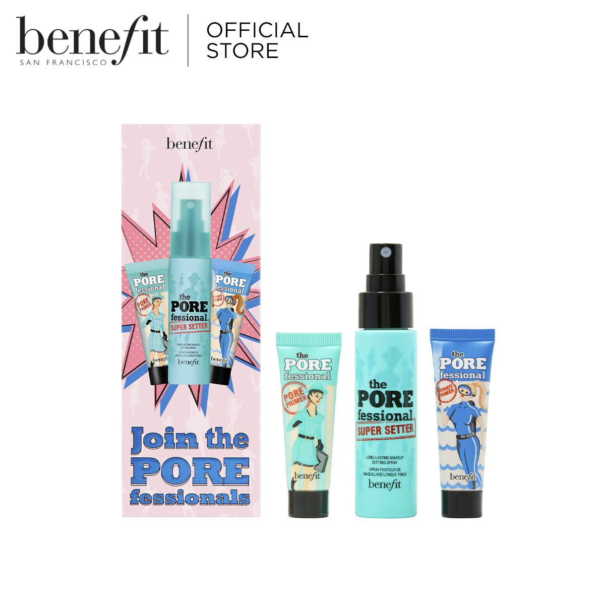 BENEFIT เบเนฟิต Join The POREfessionals Primer Setting spray Value set ...