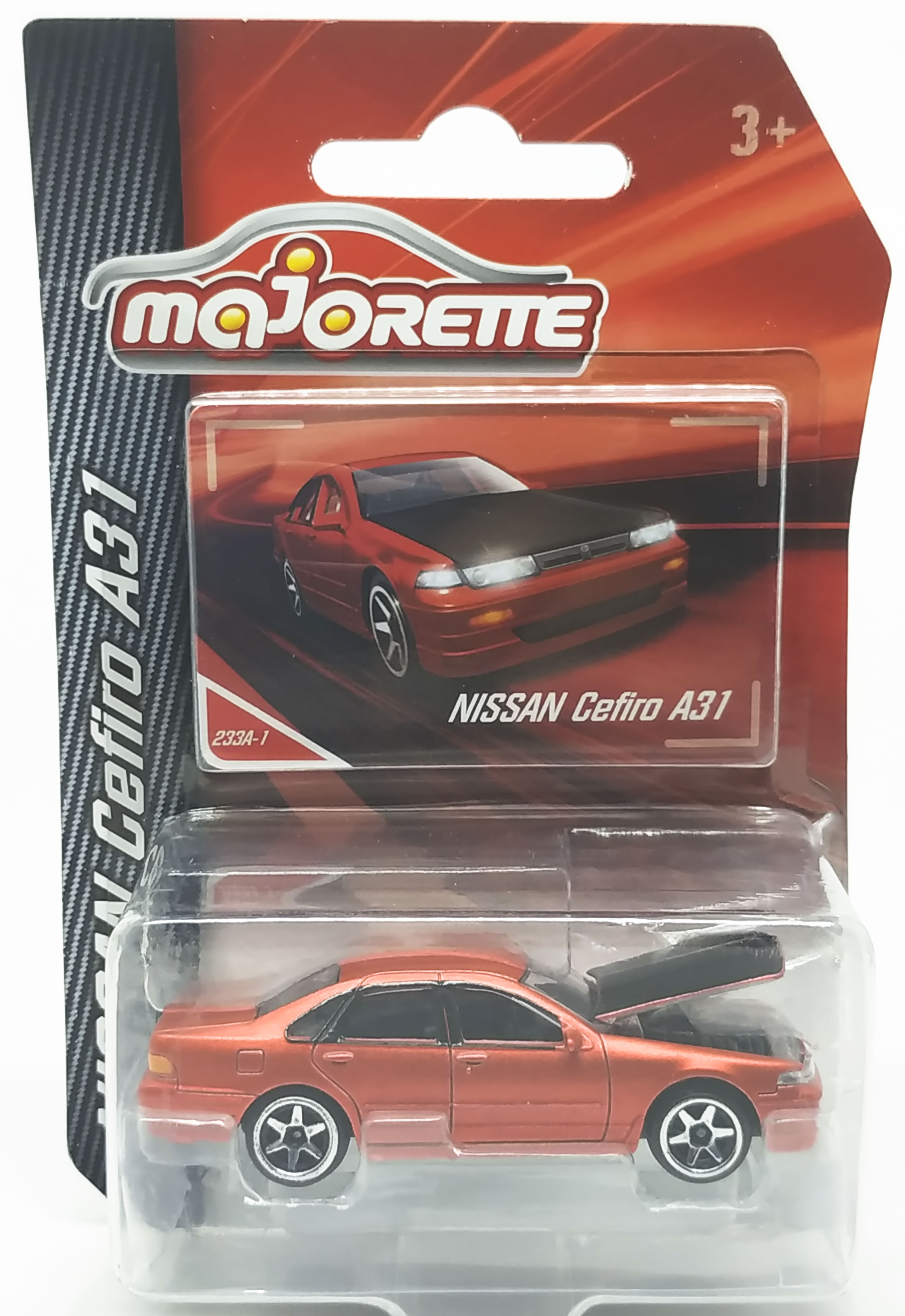Majorette Nissan Cefiro A31 - Red Color /Wheels 6SCL /scale 1/58 (3 ...