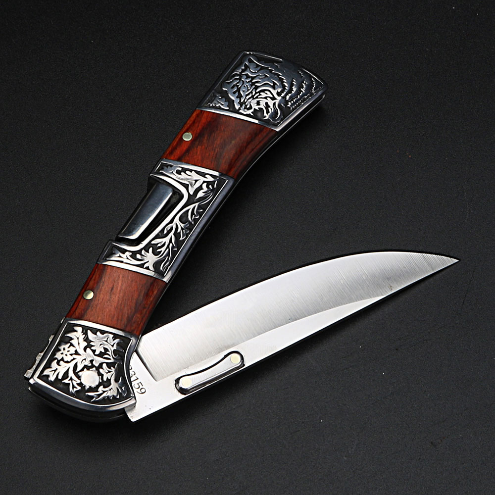 COLUMBIA FOLDING KNIFE B3159 มีดพับ 21.5CM 58HRC มีดเดินป่า มีดป้องกัน ...