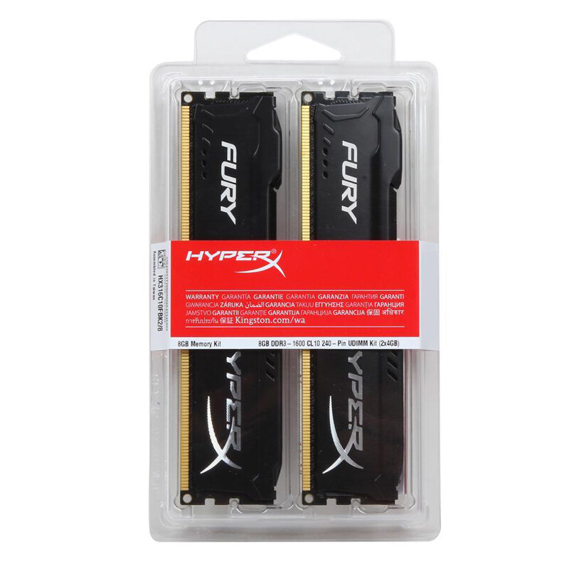 Kingston HyperX fury DDR3 Desktop RAM 16GB 8GB 1600MHz 1866MHz 240pin PC3-12800 PC3-14900 DIMM ...