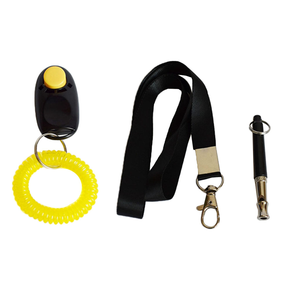 Perfk Set of 3 Pet Dog Ultrasonic Training Whistle Cat Bird Clicker ...