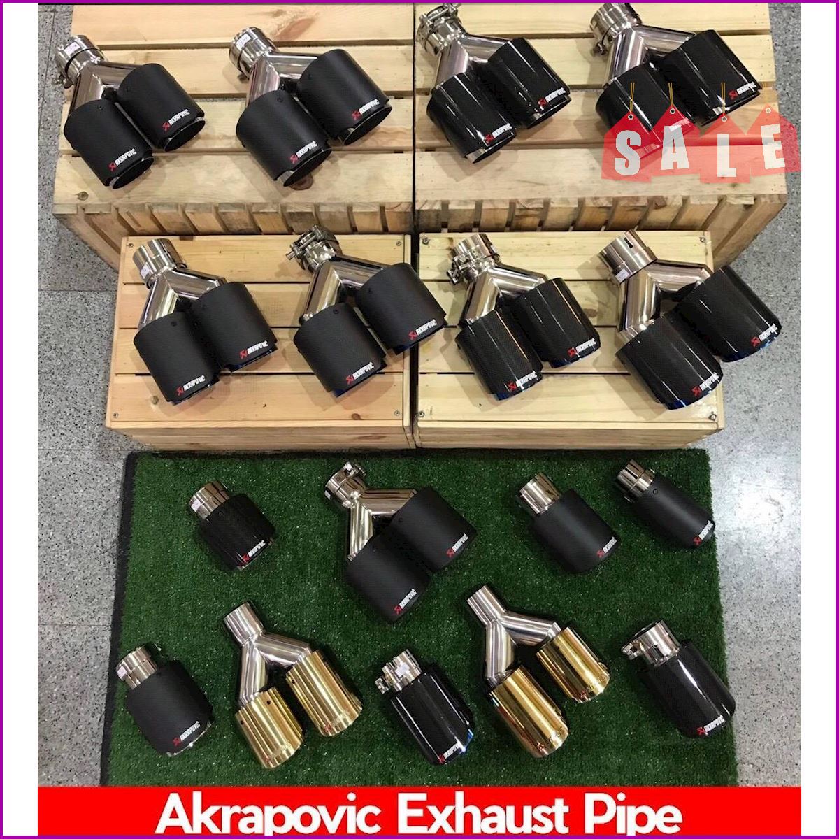 ปลายท่อ AKRAPOVIC (AK4) แบบเปิดหัว หุ้มด้วยไฟล์เบอร์คาร์บอนแคฟล่าแท้ ...