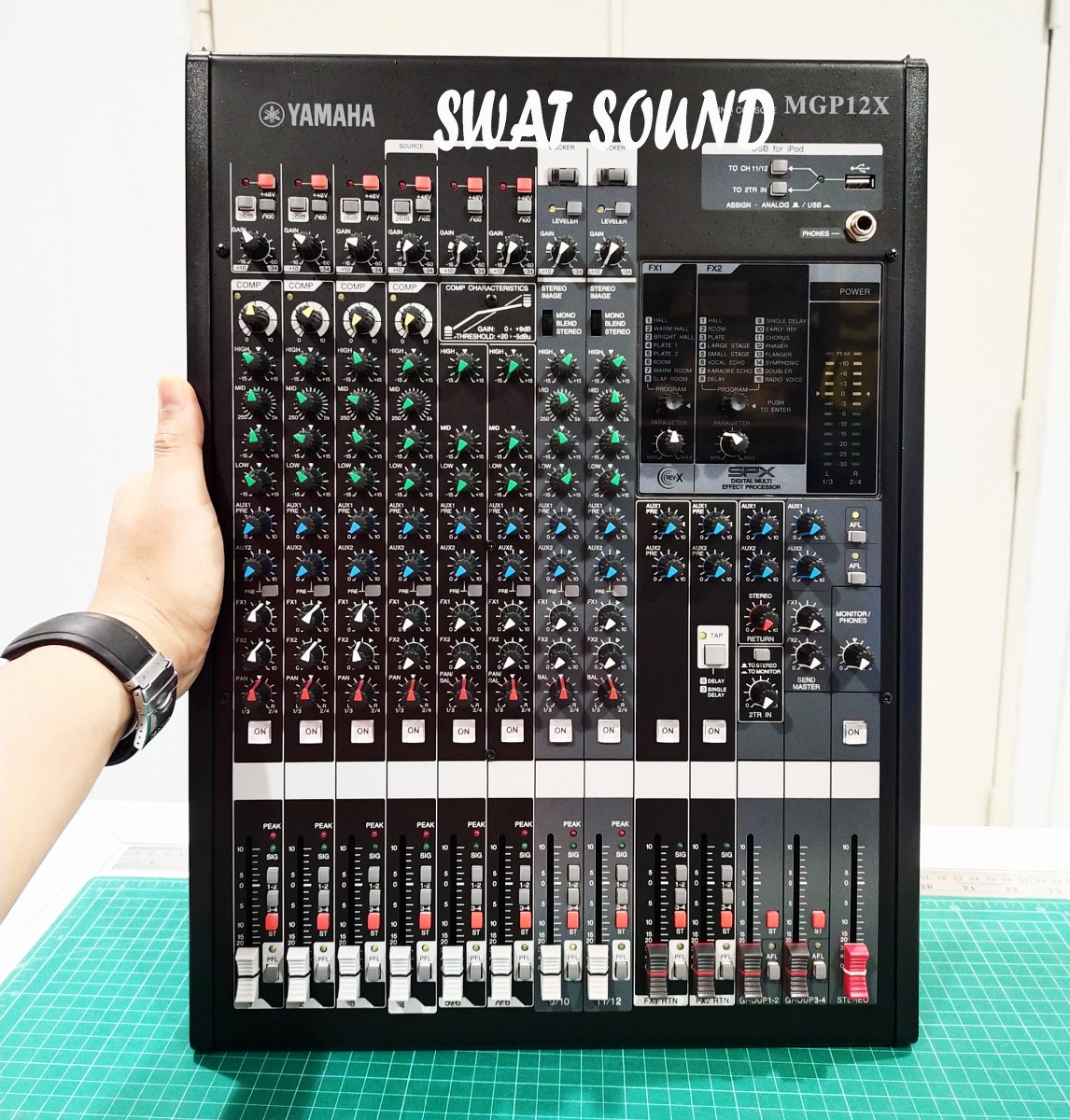 Yamaha MGP12X ระบบ FX 2 ช่อง มิกเซอร์ 12 ช่องพร้อมเอ็ฟแฟค 12 Input ...
