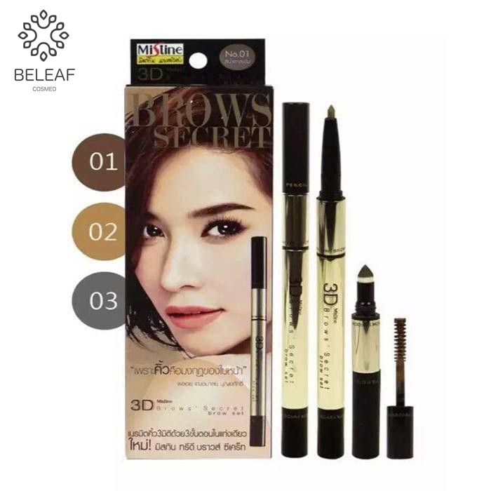 ลด ล้าง สต๊อก???? Sale ลดเหลือ 99บาท Mistine Brows Secret 3D เบอร์01สีน้ำตาลเข้ม EXP. 24/09/2022 ...