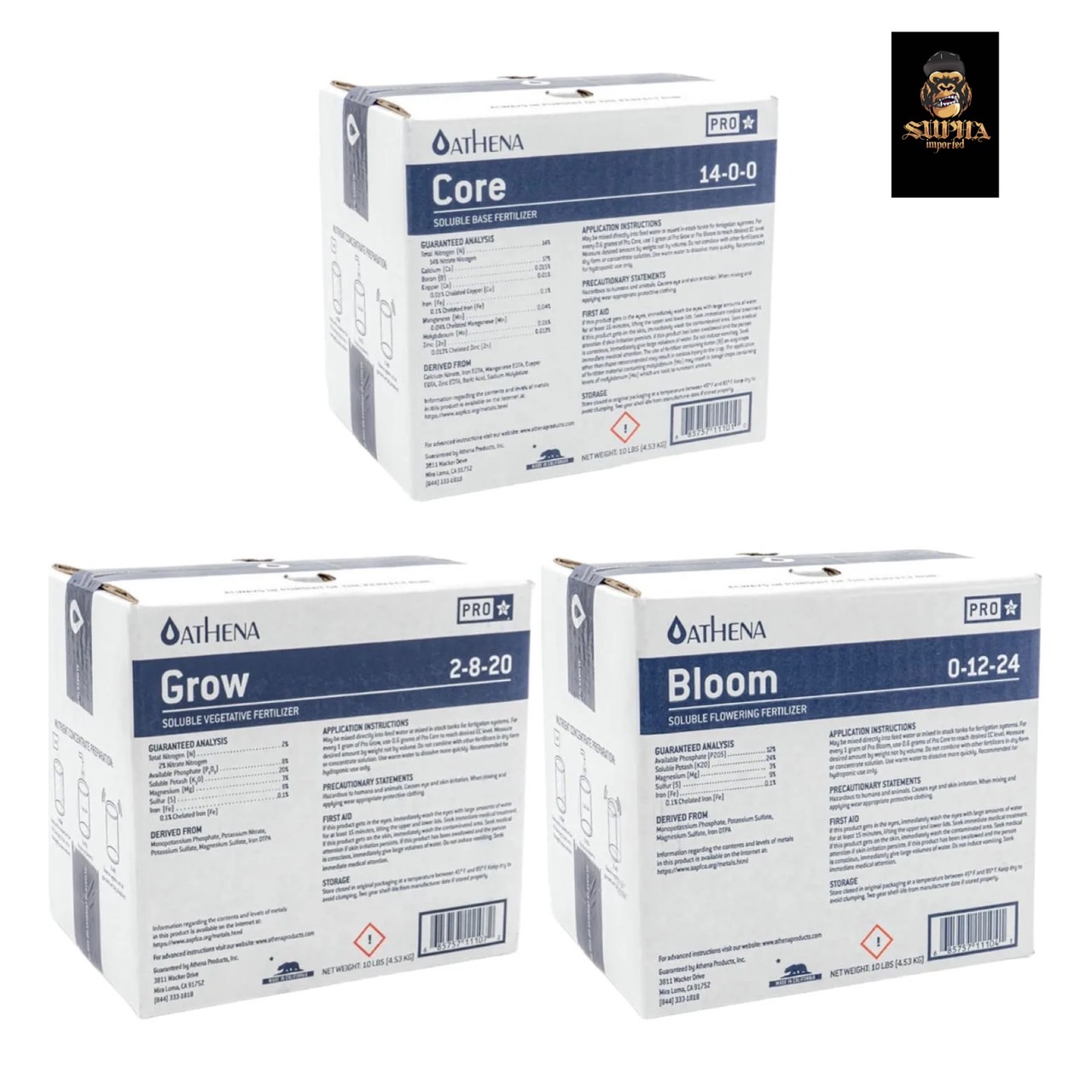 ATHENA - Pro Line - Grow Core Bloom ซองแท้อเมกา ปุ๋ยเซ็ต PRO ปุ๋ยหลักทำ ...