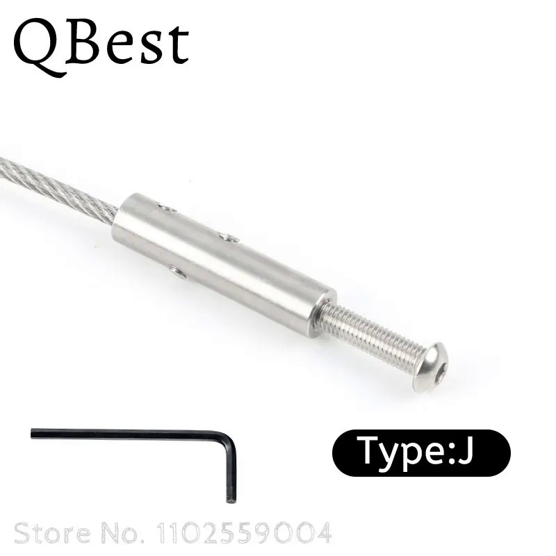 1pcs 304 Stainless Steel Cable Railing Thread Fittings Wire Rope ...