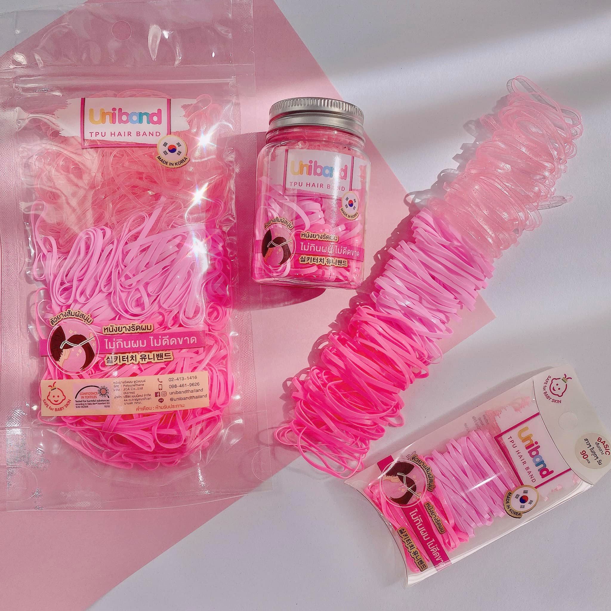 Unibandthailand หนังยางรัดผม ไม่กินผม ไม่ดีดขาดง่าย TPU Basic Size ...