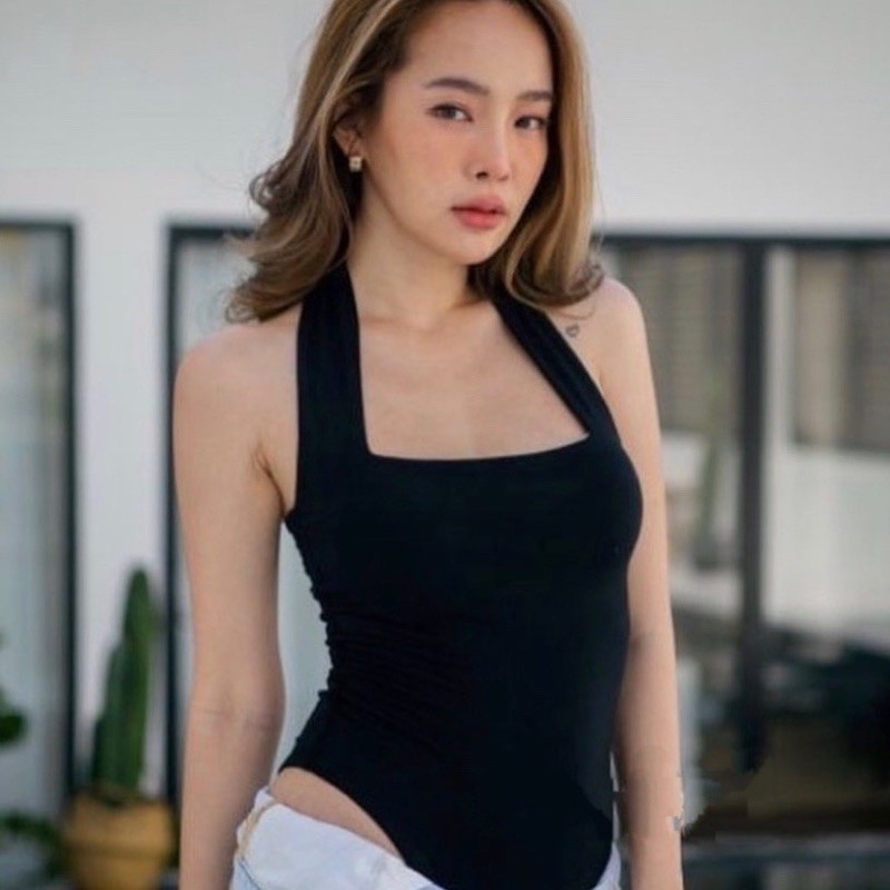 Spinny House???? บอดี้สูท คอเหลี่ยม เว้าหลัง BODYSUIT บอดี้สูท คล้องคอ ZAB????ติดดาวเลยจ้า ใส่ ...