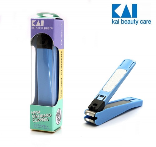 ็HC1800 KAI NAIL CLIPPER กรรไกรตัดเล็บใหญ่ ปากโค้ง มีปลอกเก็บเศษเล็บ คม ...