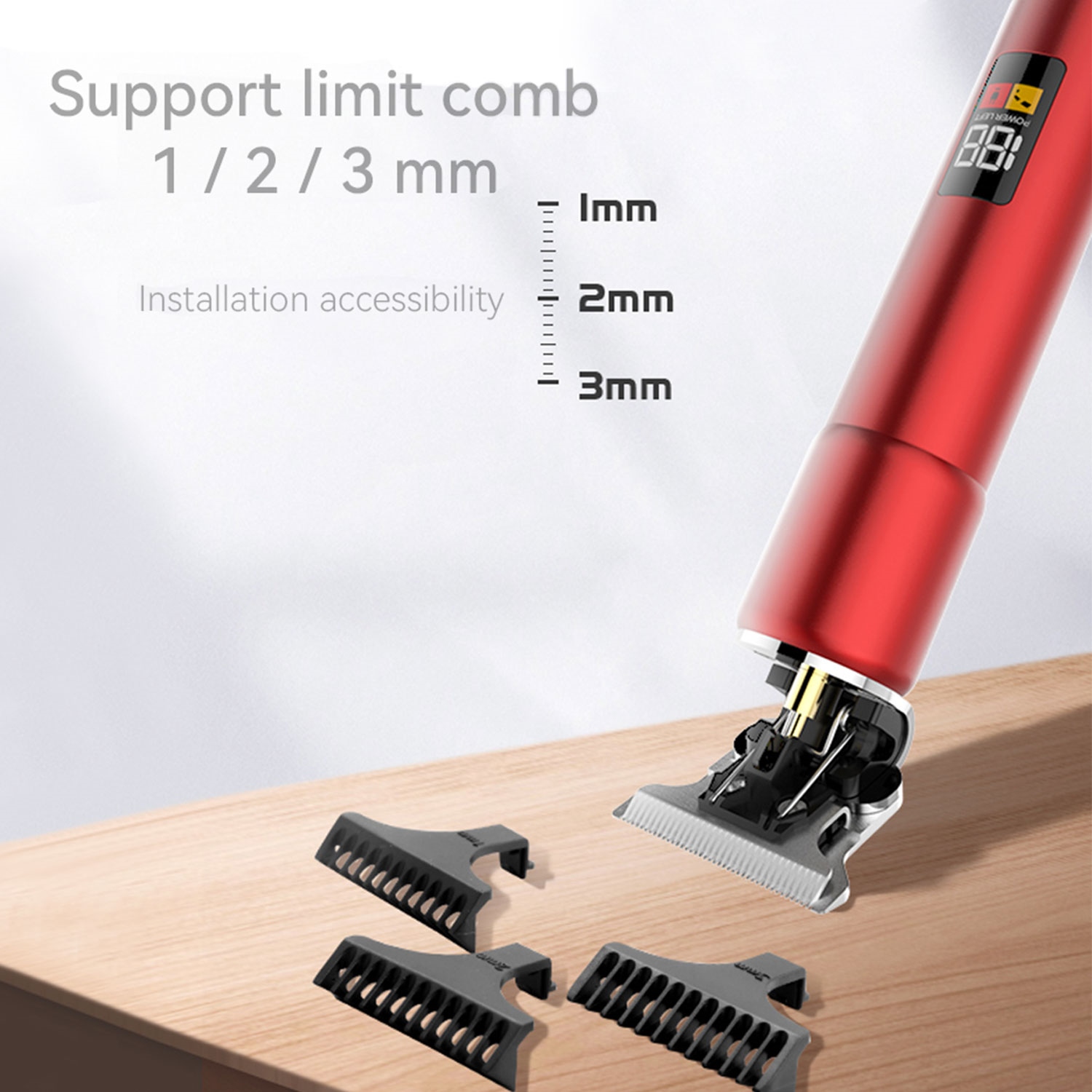 Original kemei waterproof cordless barber hair trimmer blade can be ...