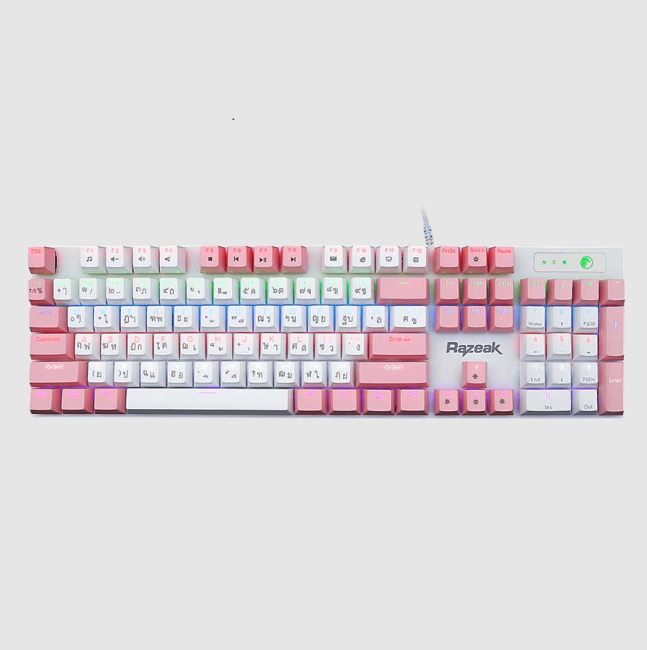 Razaek RK-X61 Pantheon Metal Mechanical Gaming Keyboard คีย์บอร์ด ...