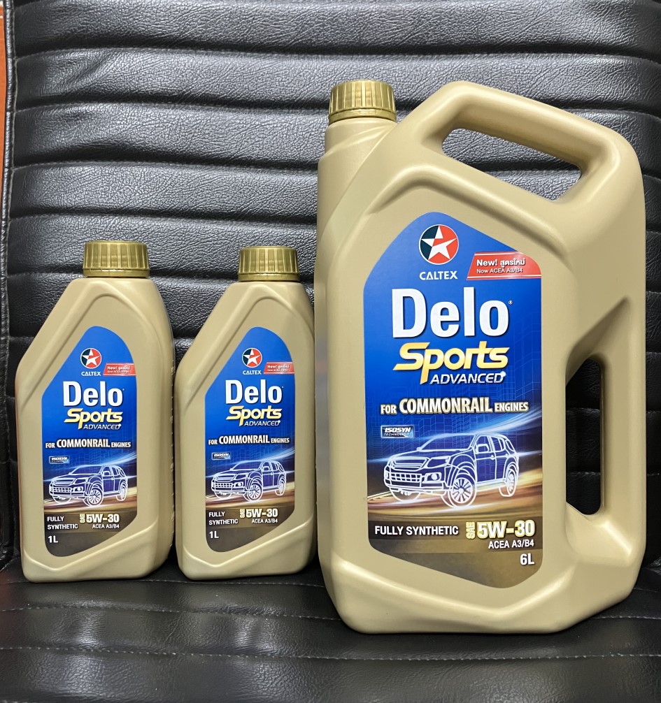 CALTEX Delo® Sports Advanced Fully Synthetic (สังเคราะห์แท้) DIESEL 5W ...