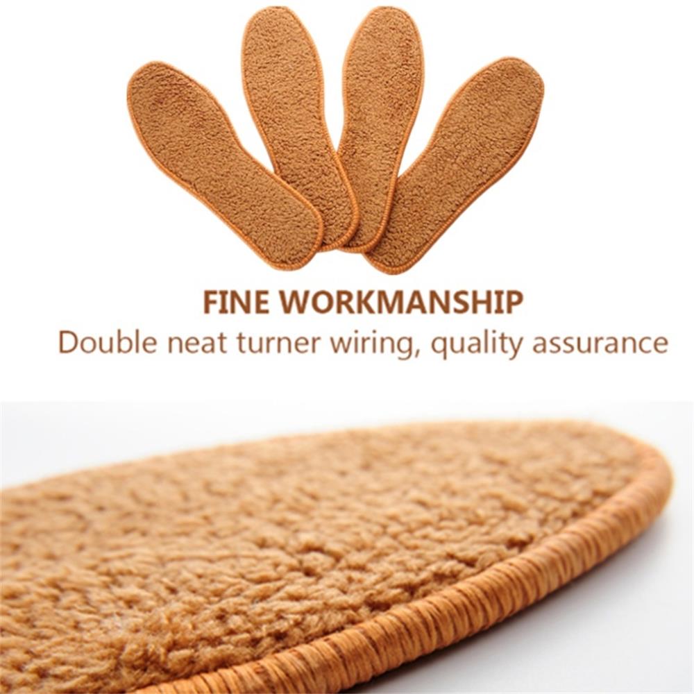 Unisex Snow Boots Insoles Elastic Shock Absorbing Breathable Wool ...