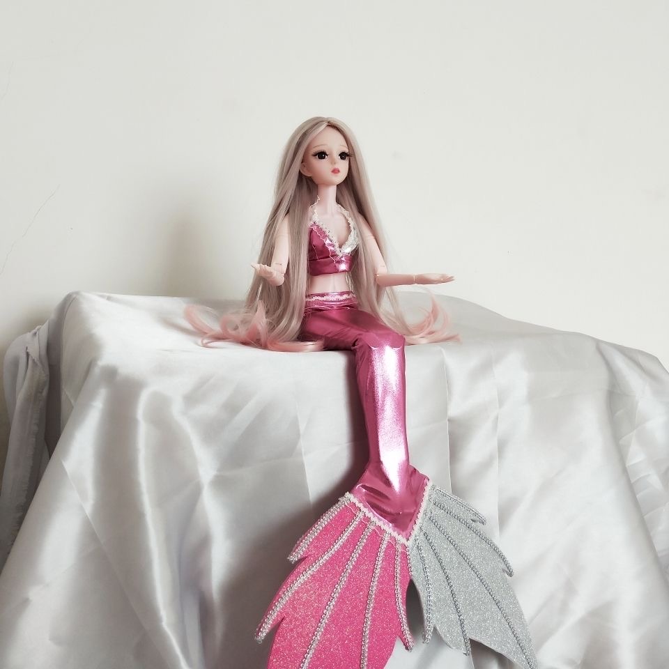60CM Mermaid Princess Handmade BJD Fashion Dolls Clothes Dress Doll DIY ...