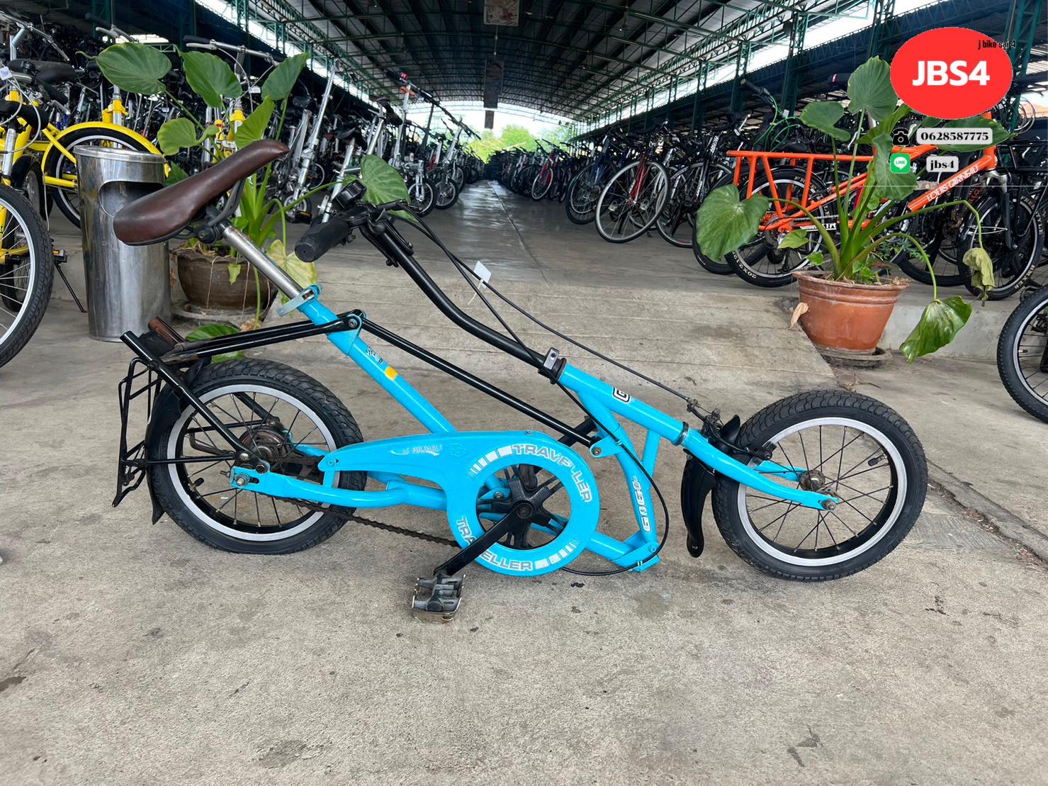 GoGo Bike จักรยานพับได้ สีฟ้าล้อเล็ก - Jbike - ThaiPick