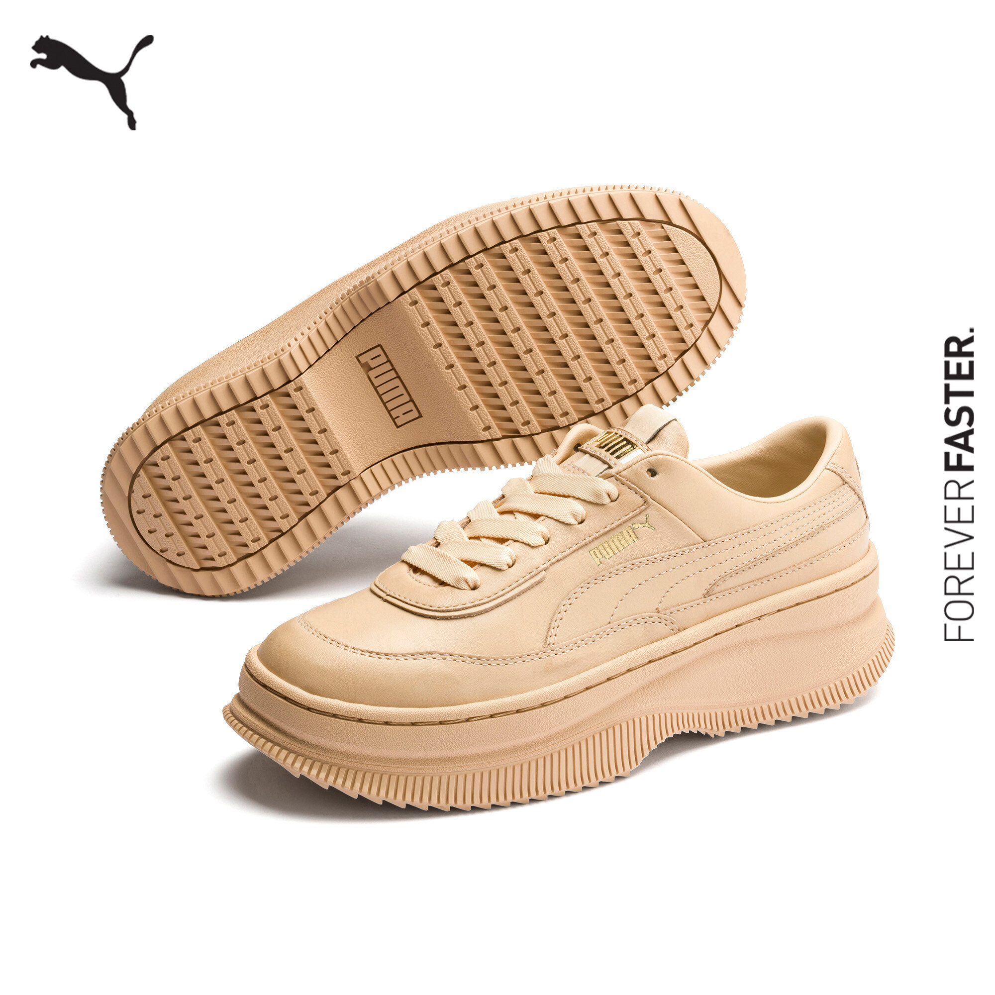 PUMA EVOLUTION - รองเท้ากีฬาผู้หญิง Deva สีเบจ - FTW - 37119902 - PUMA ...