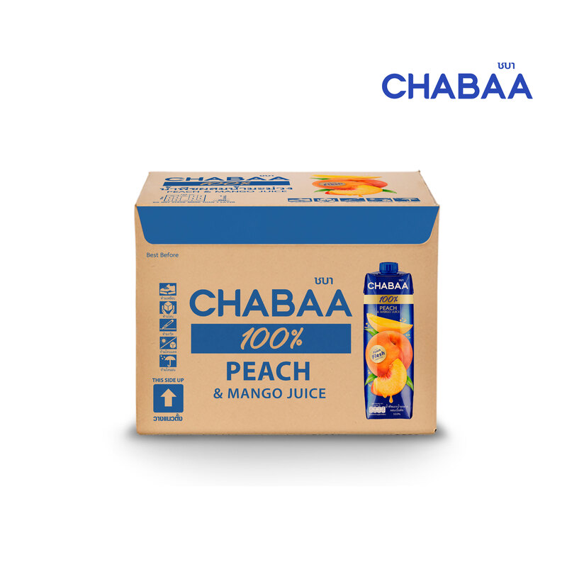 ส่งฟรี CHABAA ชบา น้ำพีชและน้ำมะม่วงผสมเนื้อพีช 100 1000 มล. ยกลัง( 12 กล่อง ) - Chabaa Official ...