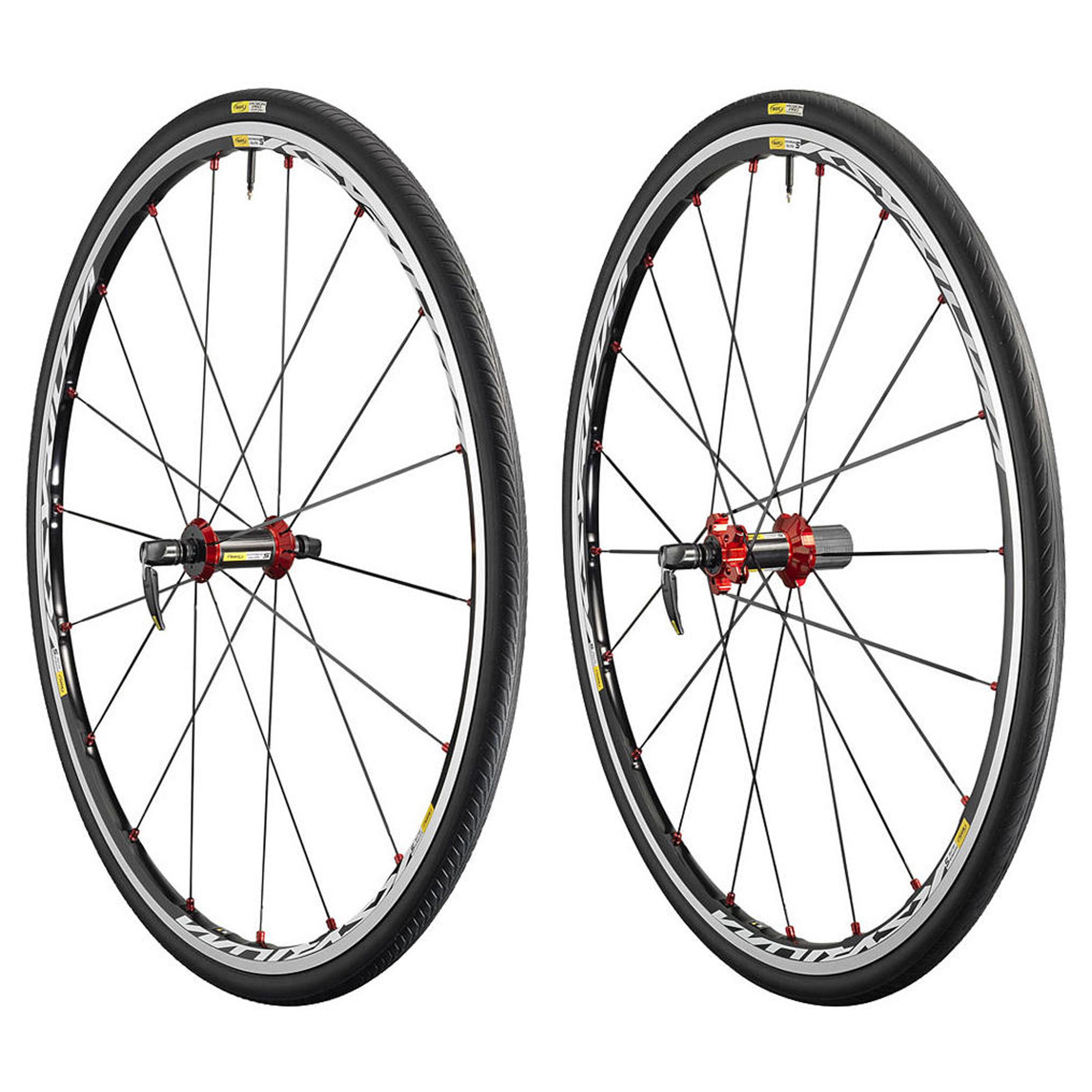 MAVIC ROAD WHEEL SETรุ่น KSYRIUM ELITE RED with Tires ล้อพร้อมยาง ...