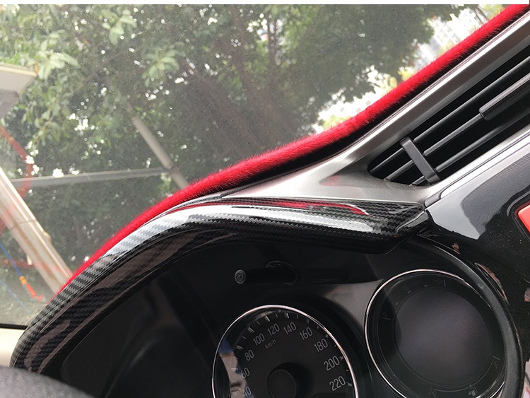 Honda City Car Dashboard Trim Frame Interior Accessories ABS Carbon ...