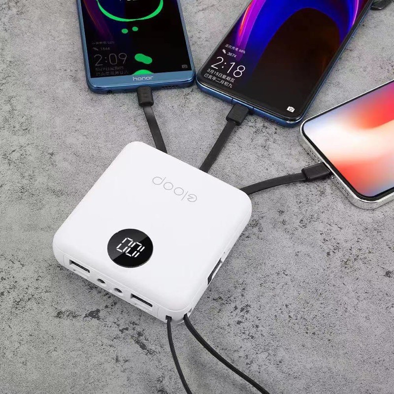 Eloop รุ่นE31 powerbankแบบใหม่ 30000mAh พร้อมส่ง4สี พกพาง่าย ชาร์จได้2-4รอบ งานดีดีจ้าแนะนำให้ ...