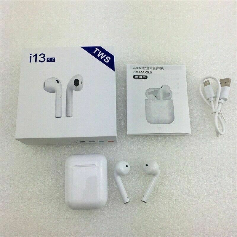 หูฟังไร้สาย i13 TWS การควบคุมแบบสัมผัสบลูทูธ 5.0 3D ซูเปอร์เบสหูฟัง ...