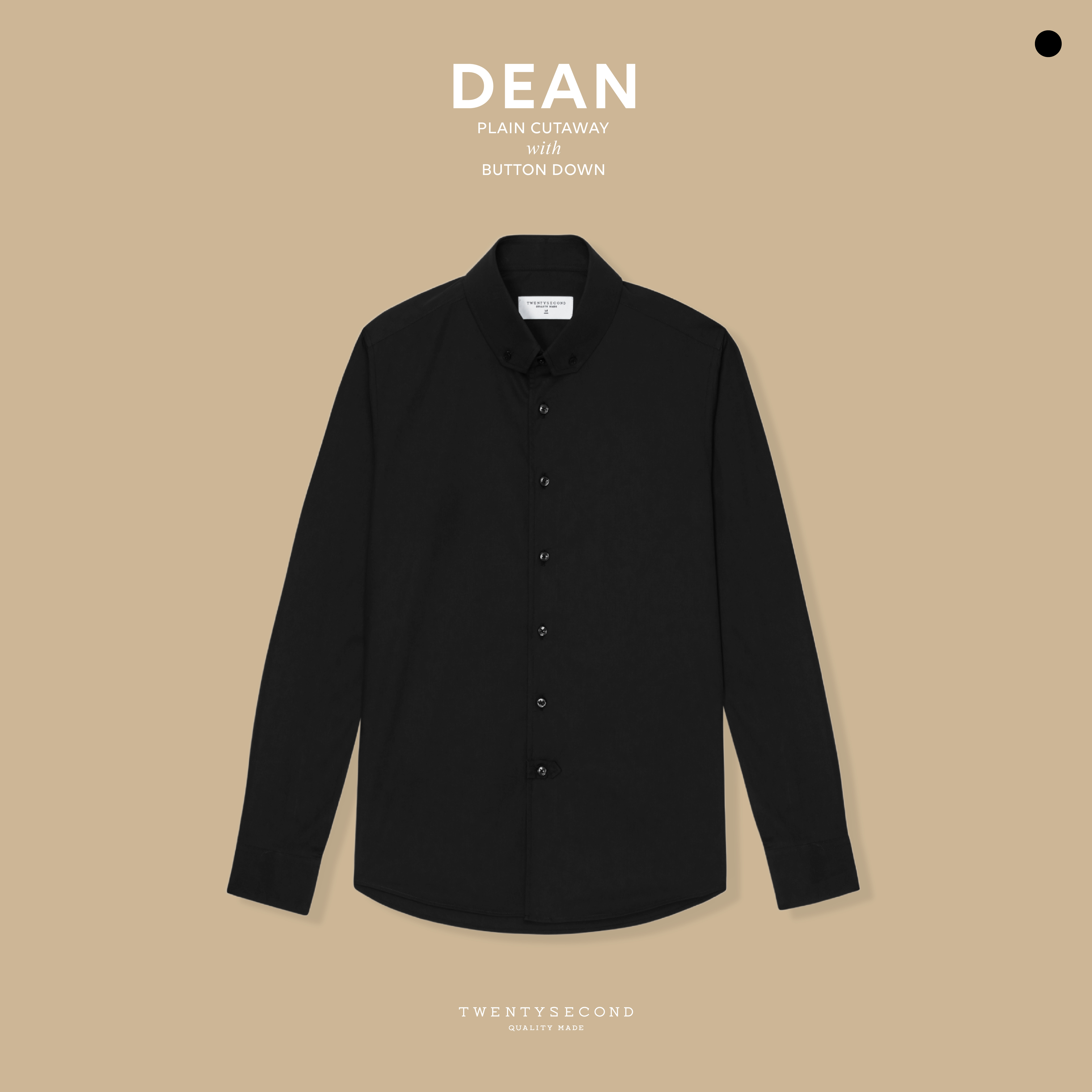 TWENTYSECOND เสื้อเชิ้ตแขนยาว ปกตัด ผ้าคอตต้อน รุ่น Dean Cut collar ...