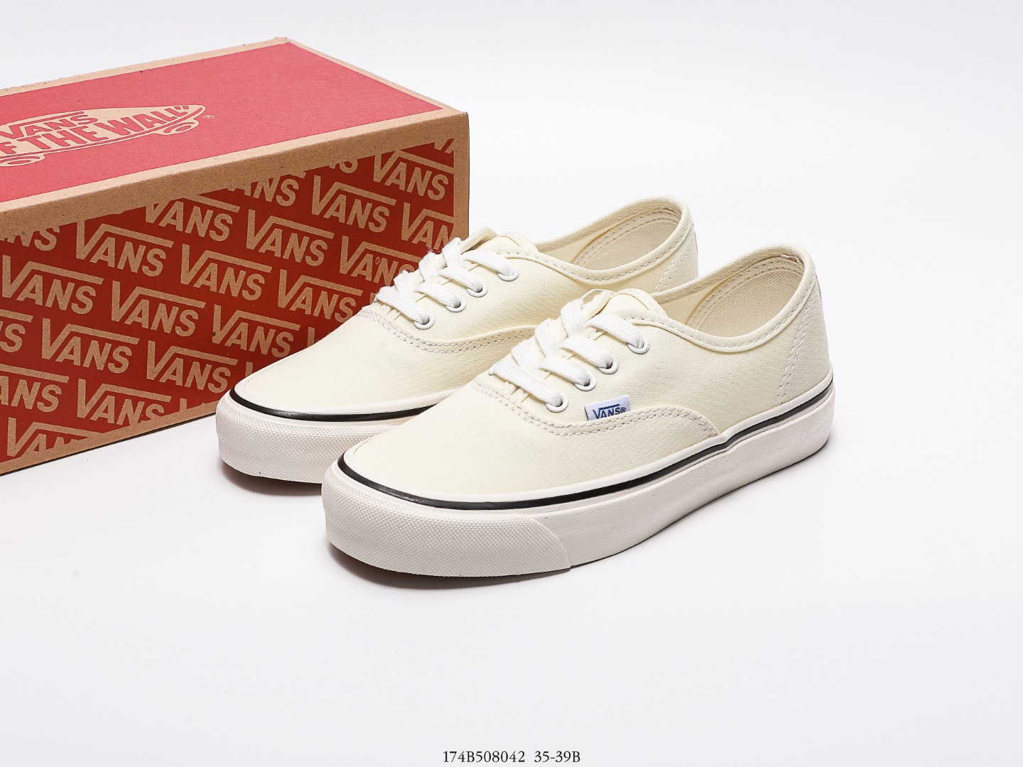 รองเท้าvans Authentic Cream Size 36 44 สีสวย ยืดเกาะได้ดี รองเท้าแฟชั่น