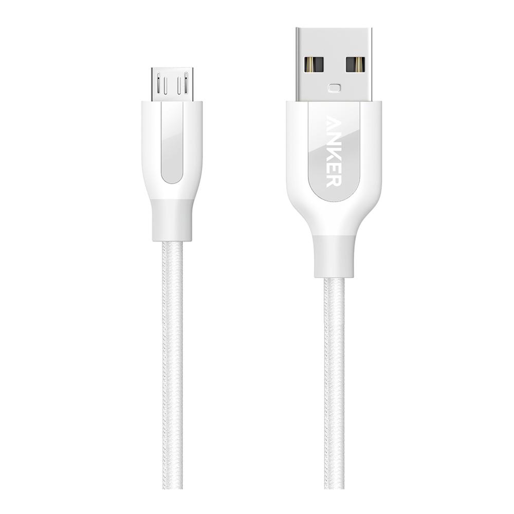 CHARGER CABLE (สายชาร์จ) ANKER POWER LINE+ FOR MICRO 3FT AK31 (WHITE ...