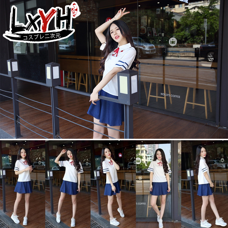 [LXYH- COSER KING] Top + skirt ชุดนักเรียน ญี่ปุ่น วิทยาลัยชุดสาว ...