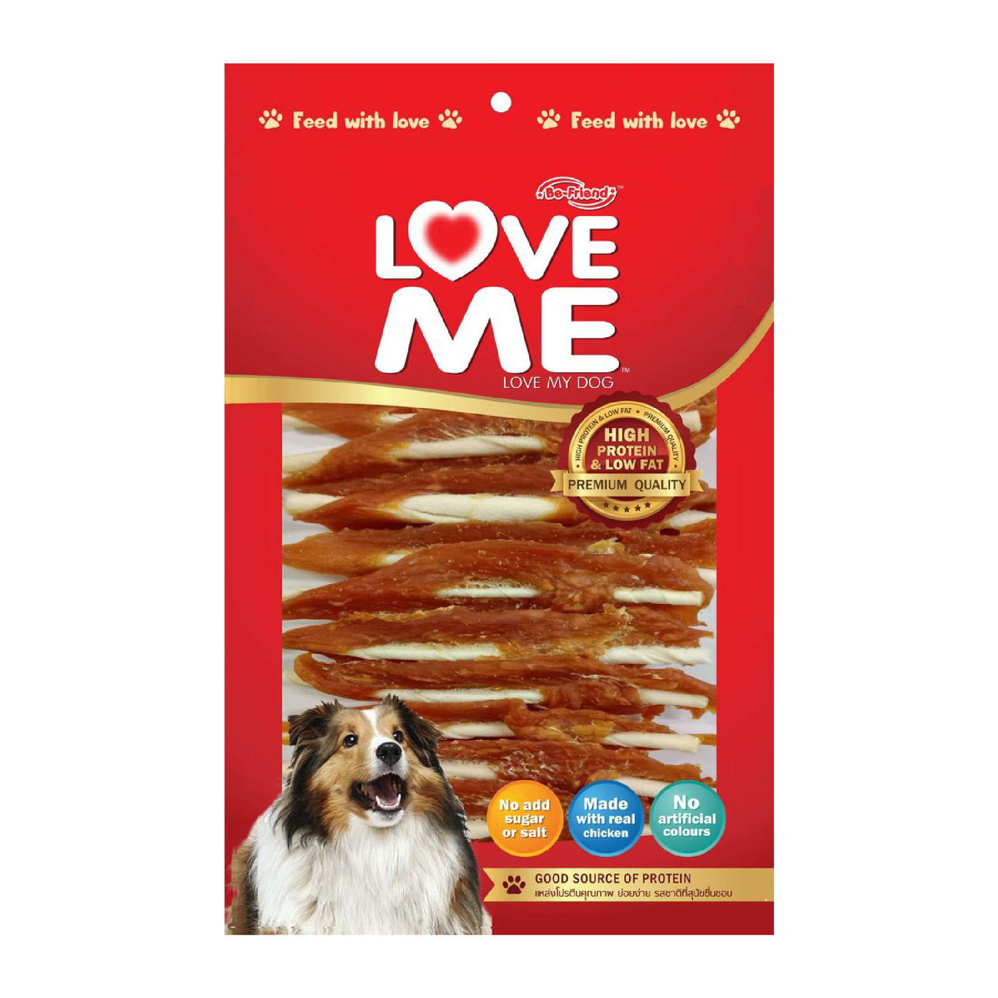 LOVEME ขนมสุนัขเลิฟมี สันในไก่ ครั้นชี่พันสันใน เนื้อไก่อบแห้ง กระดูก ...